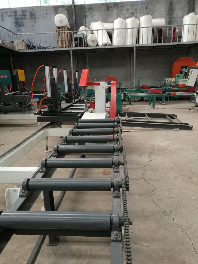 Round log circular saw sliding table sawmill, Big motor power Double ...