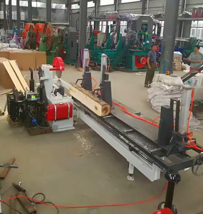 Round Log Cutting Circular Sawmill Sliding Table Saw Machines