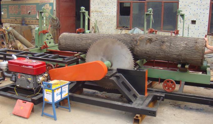 tree saw machine wood cutting machine, wood circular sawmill with carriage