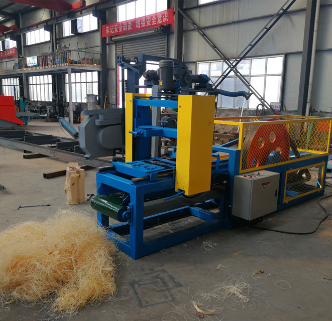 150KG/H Wood Wool Machine 500mm Length Wood Excelsior Cutting Machine